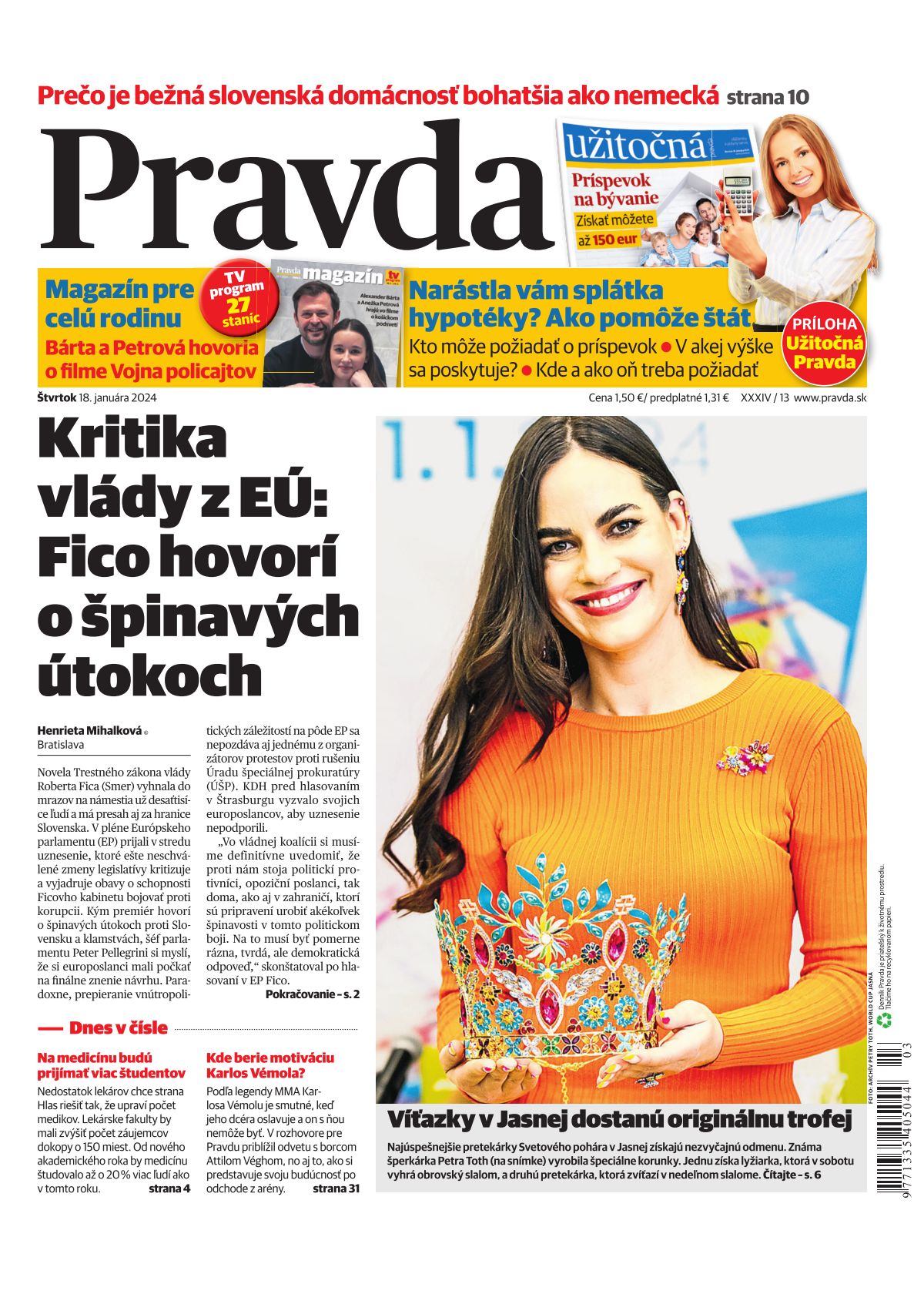Predplatné novín - PRAVDA